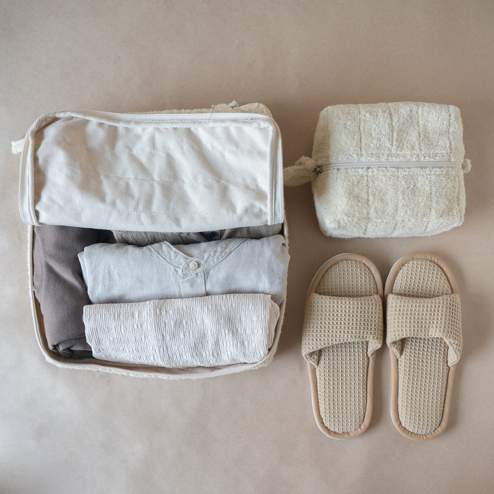 Cloud Packing Set Set of 2 Cotton Terry - Natural – Eco C... – akiiko